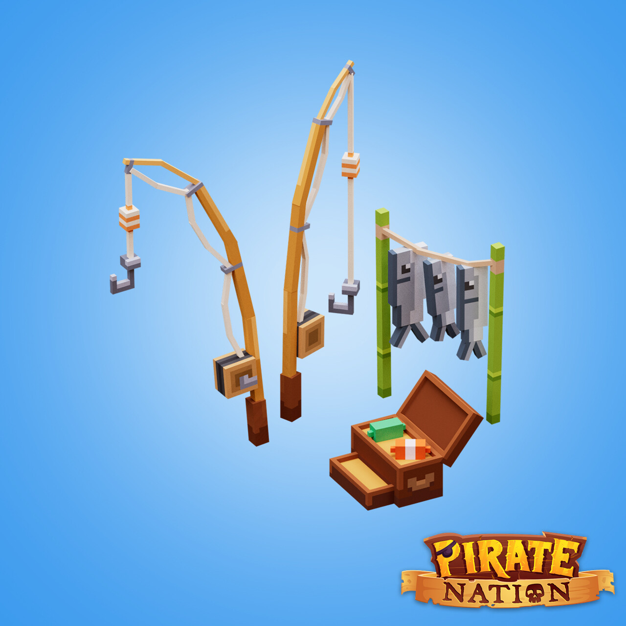 ArtStation - Fishing Pole