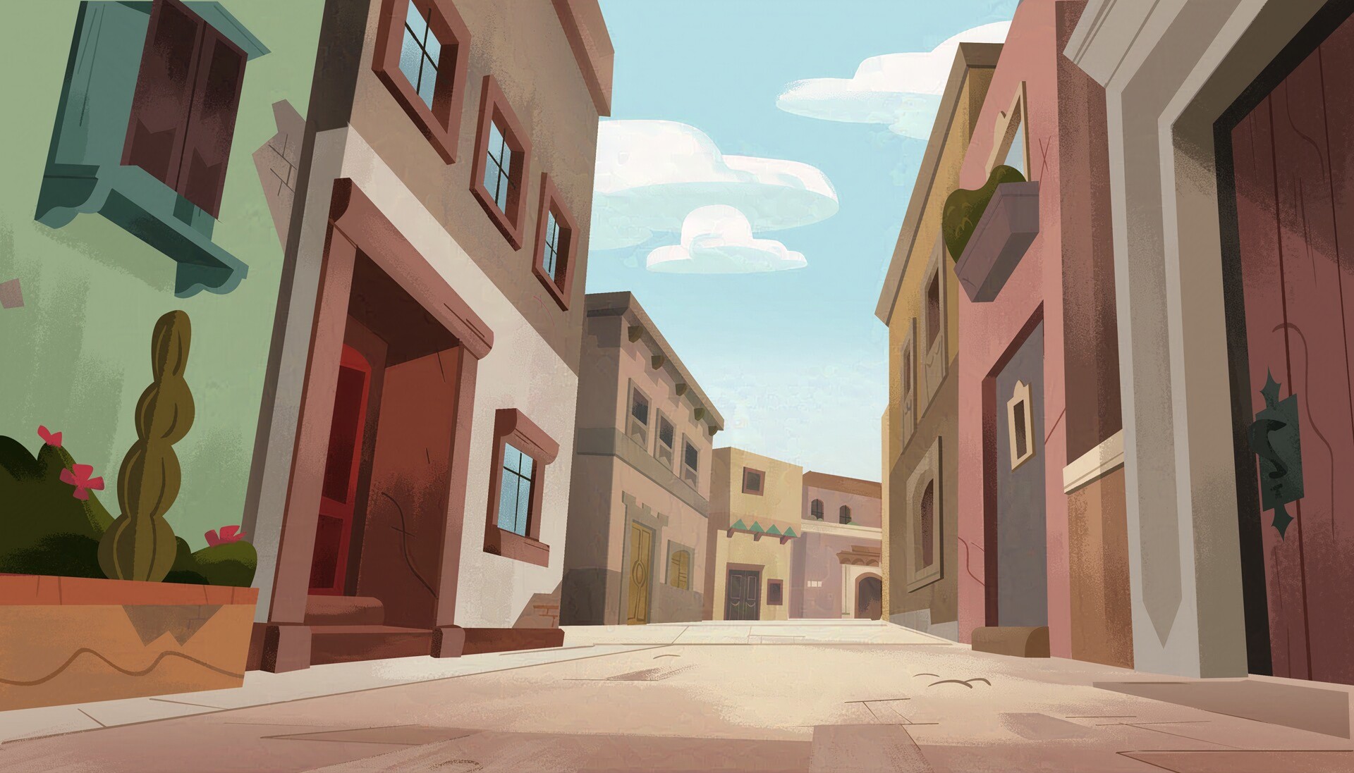 ArtStation - Daytime City shot