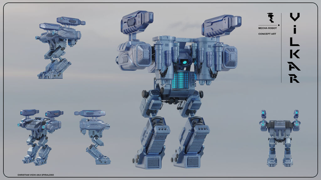 ArtStation - Vilkar - Mecha Robot Concept Art