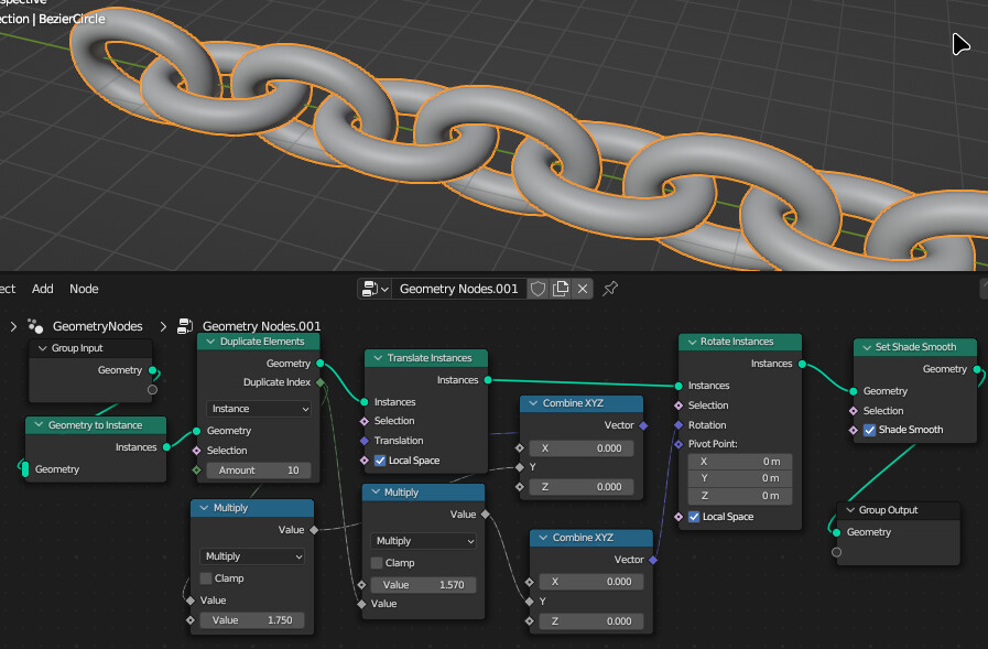 ArtStation - Chain (geometry node)