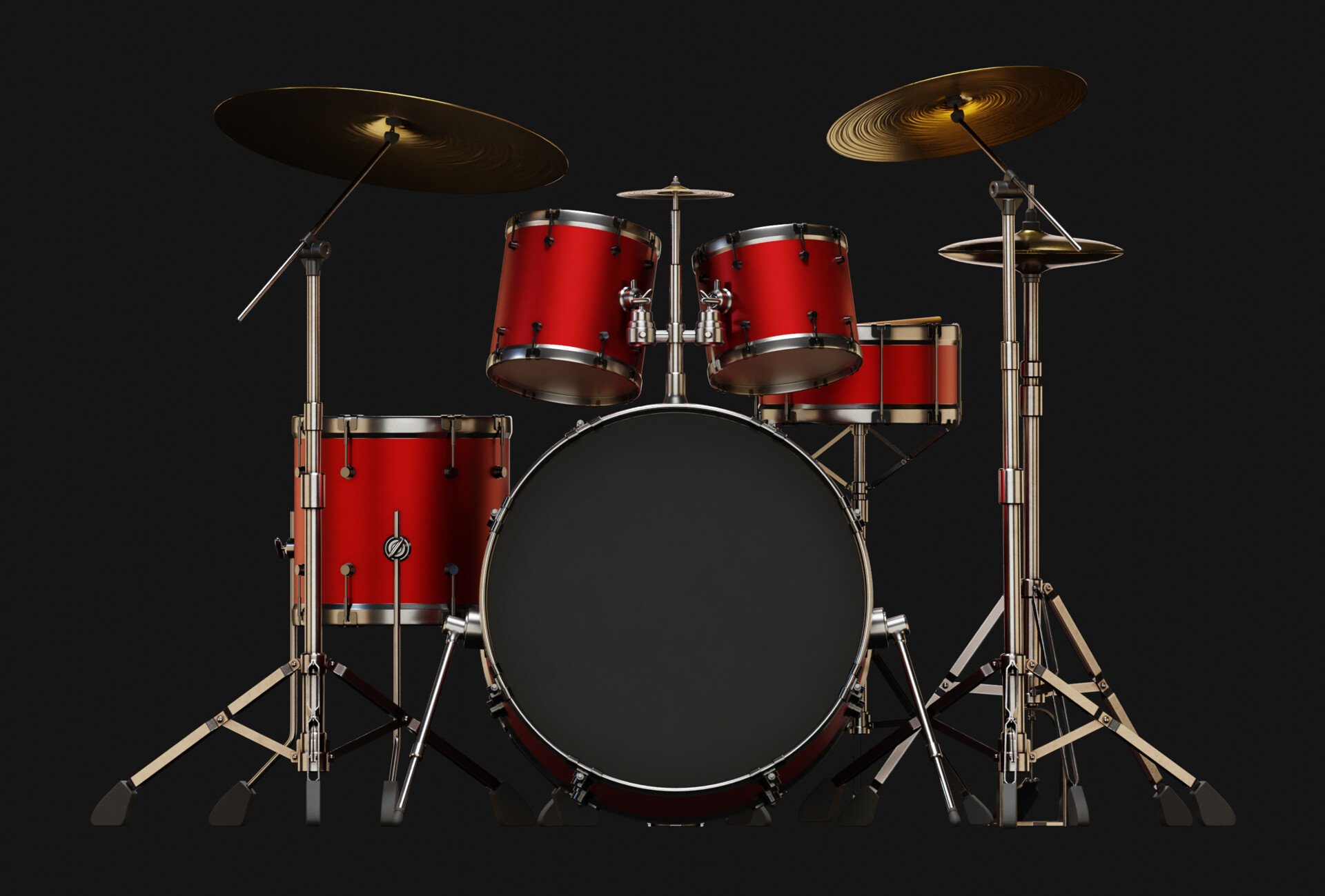 ArtStation - Drum Set - 3D Asset Modeling