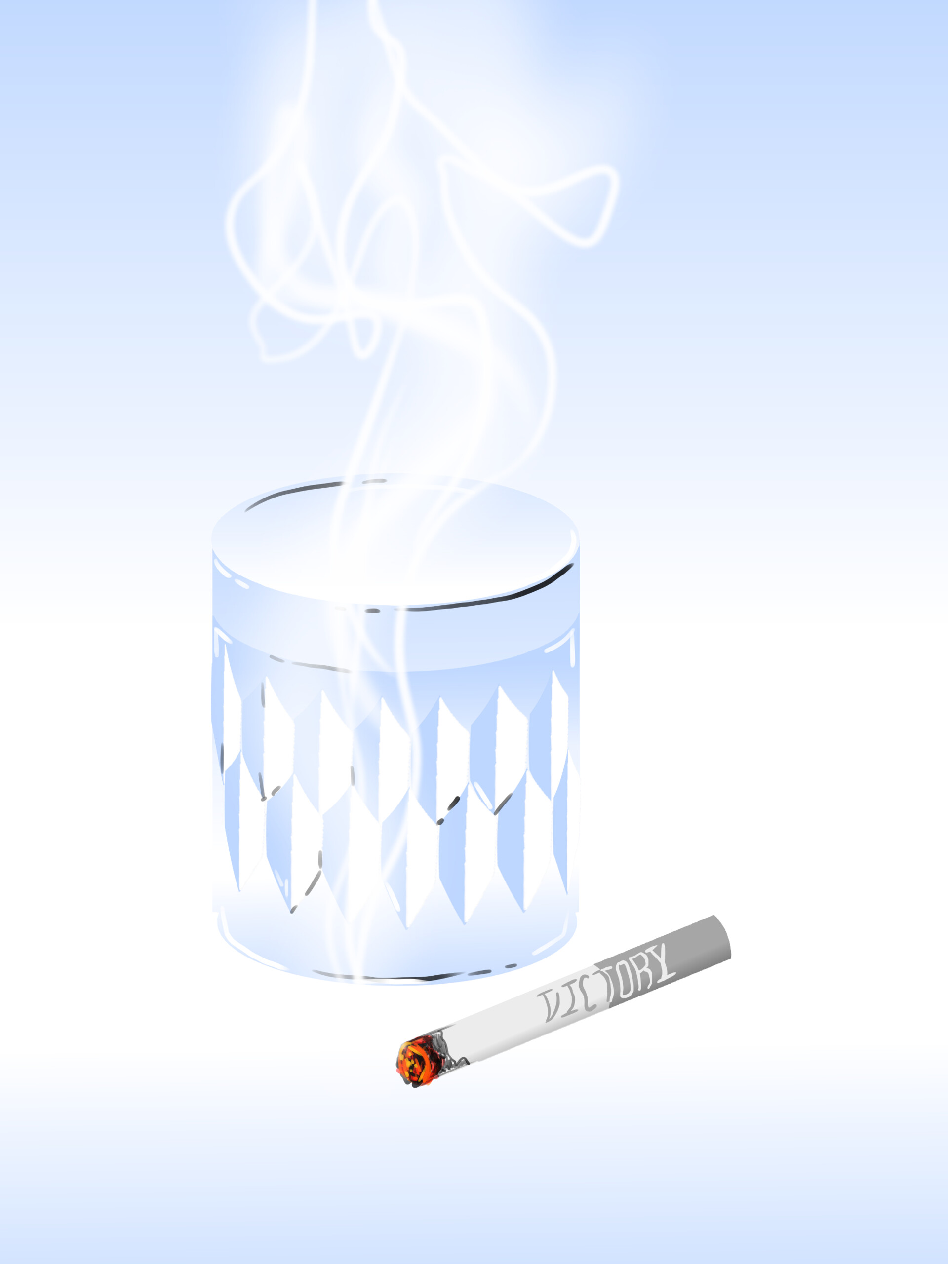 ArtStation - 1984 Victory Gin and Victory Cigarettes