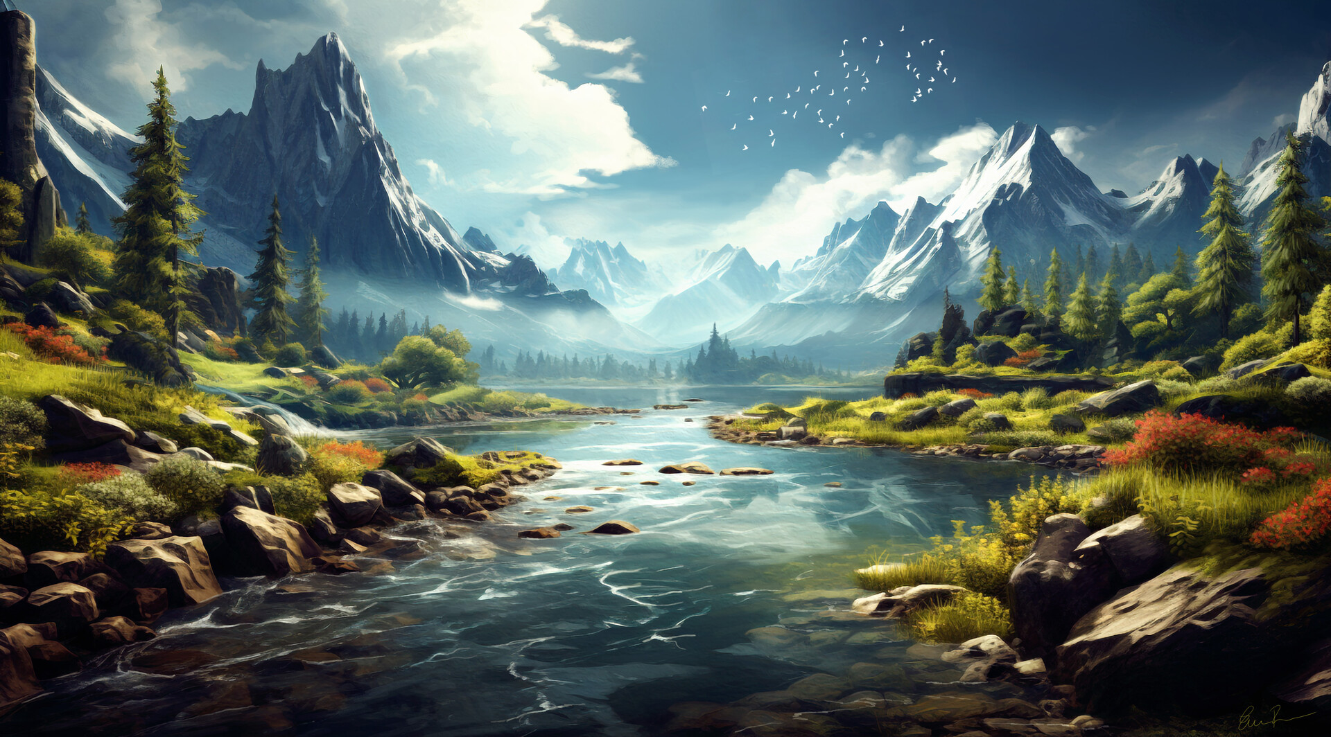 ArtStation - A River runs through