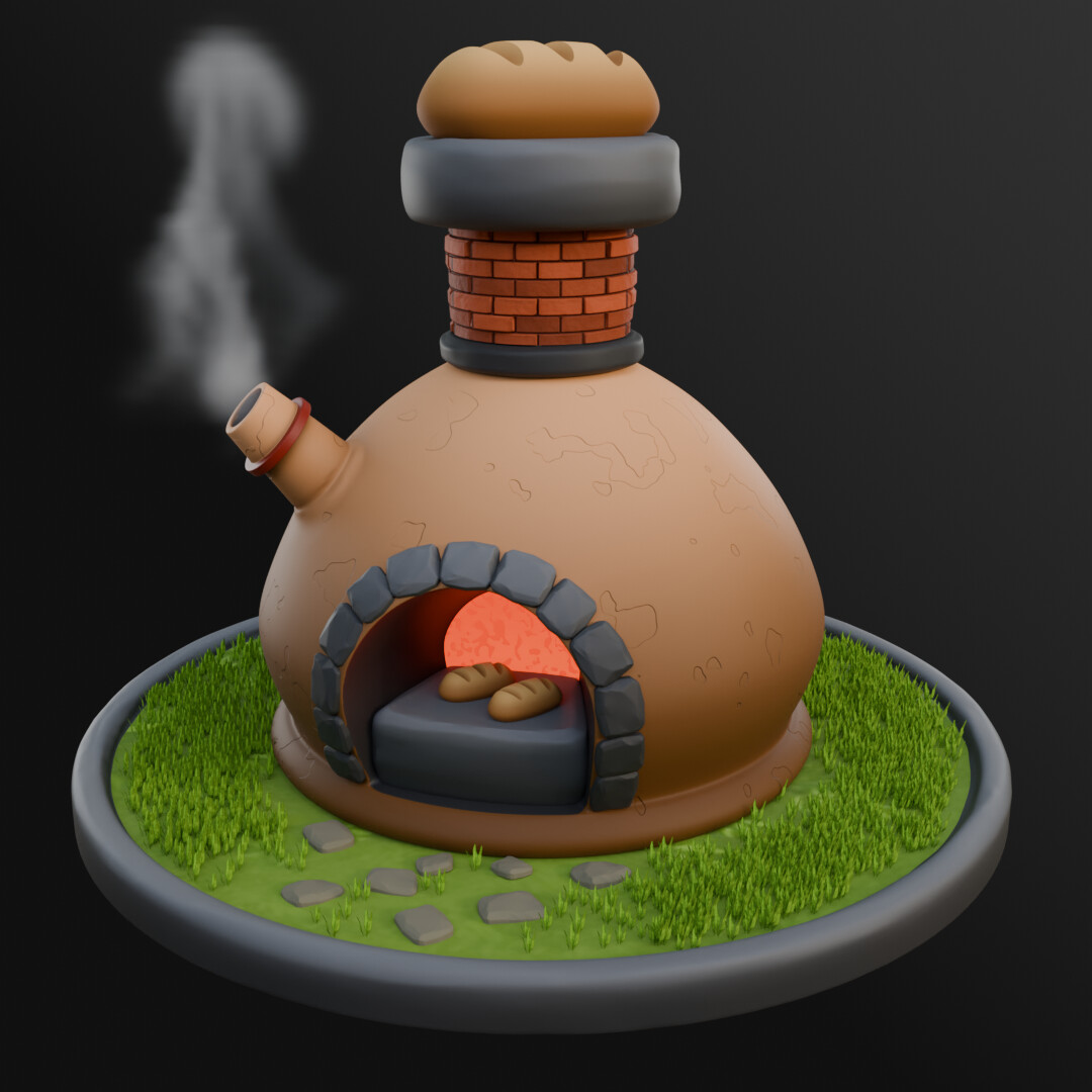ArtStation - Stylized bakery 3D model