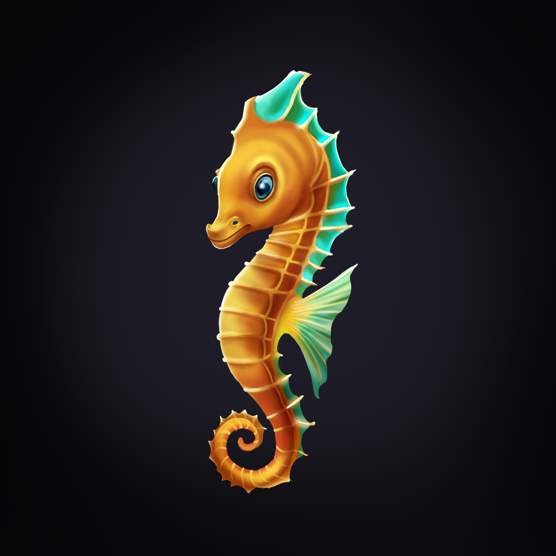 Ipsita Patra - Sea Horse - Character Design
