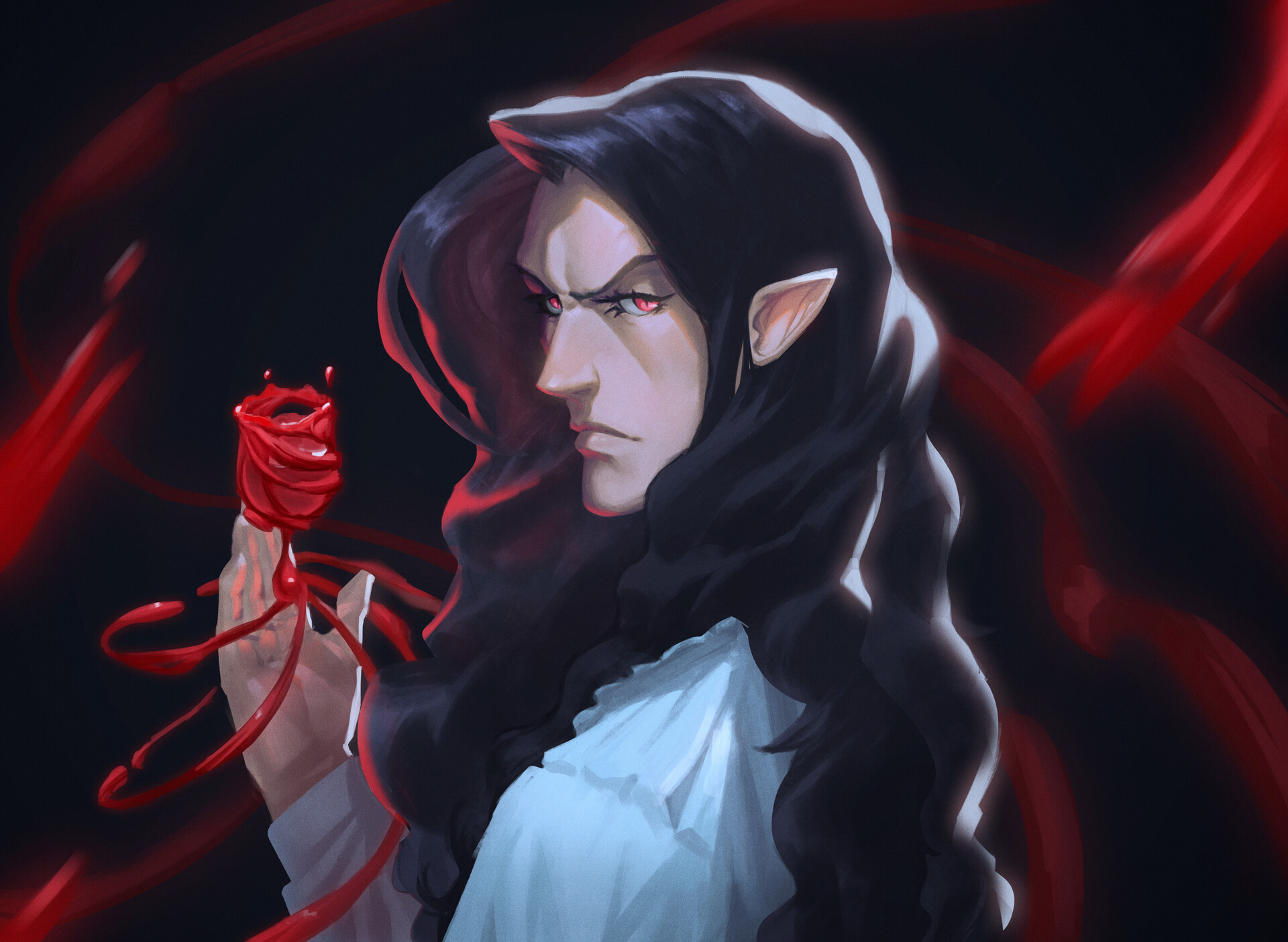 ArtStation - Blood Elf Vampire - Molovar - "BY THE BLOOD"