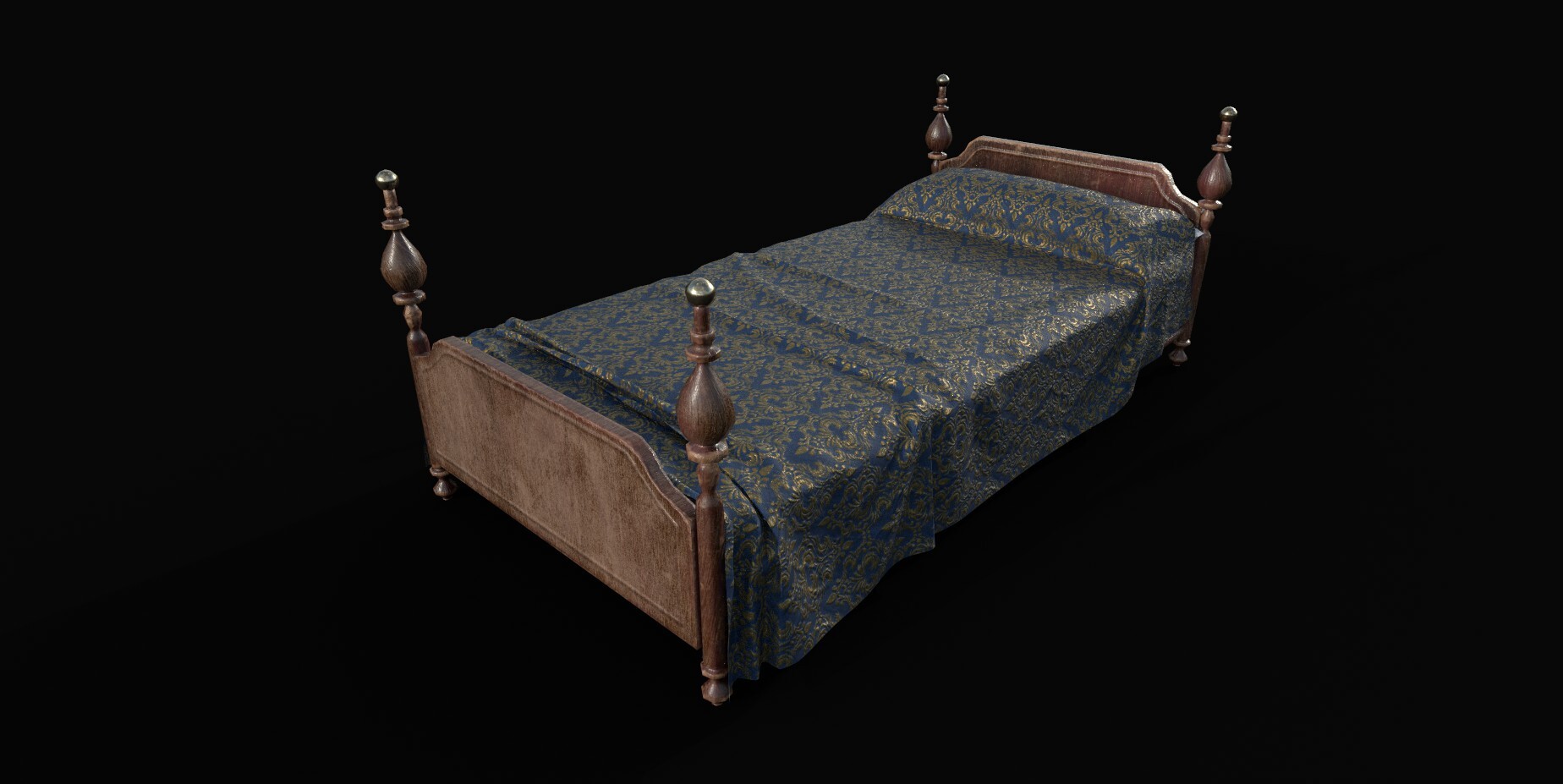 ArtStation - Victorian single bed