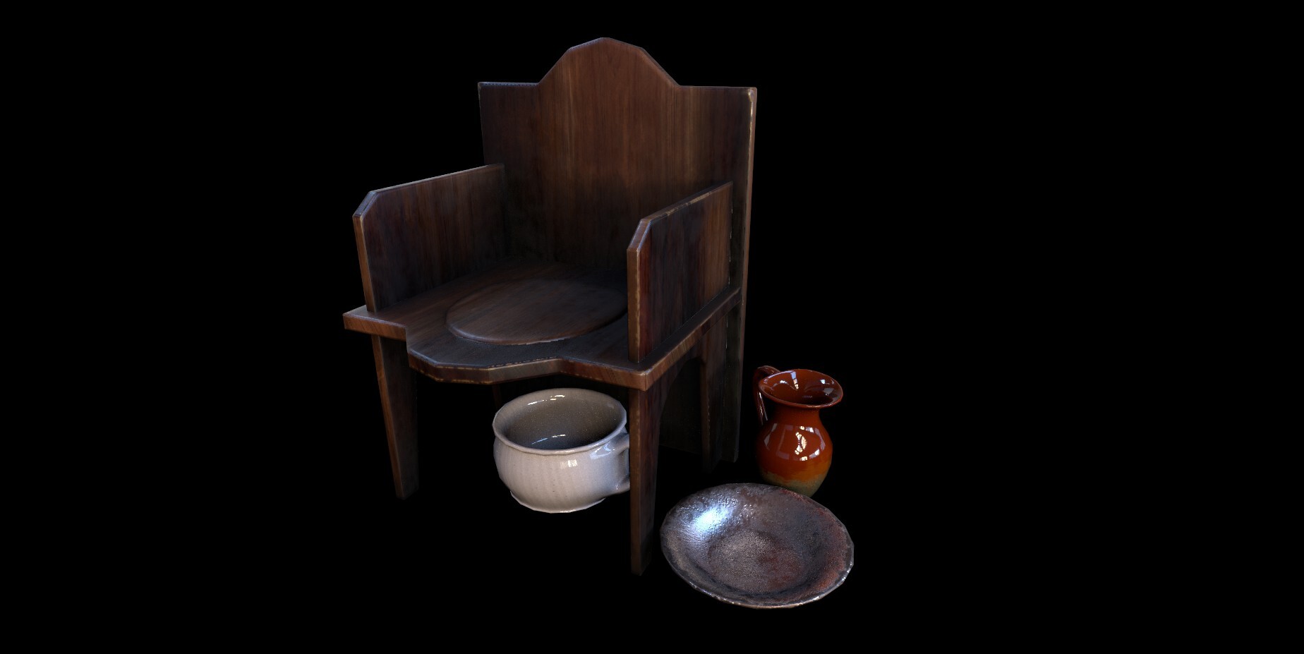 ArtStation - Medieval latrine