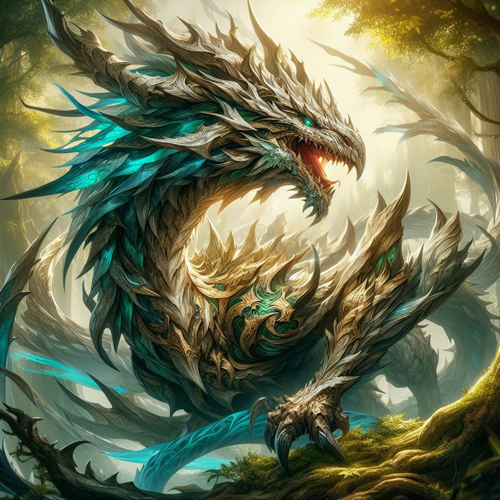 ArtStation - Dendro dragon (Apep concept)