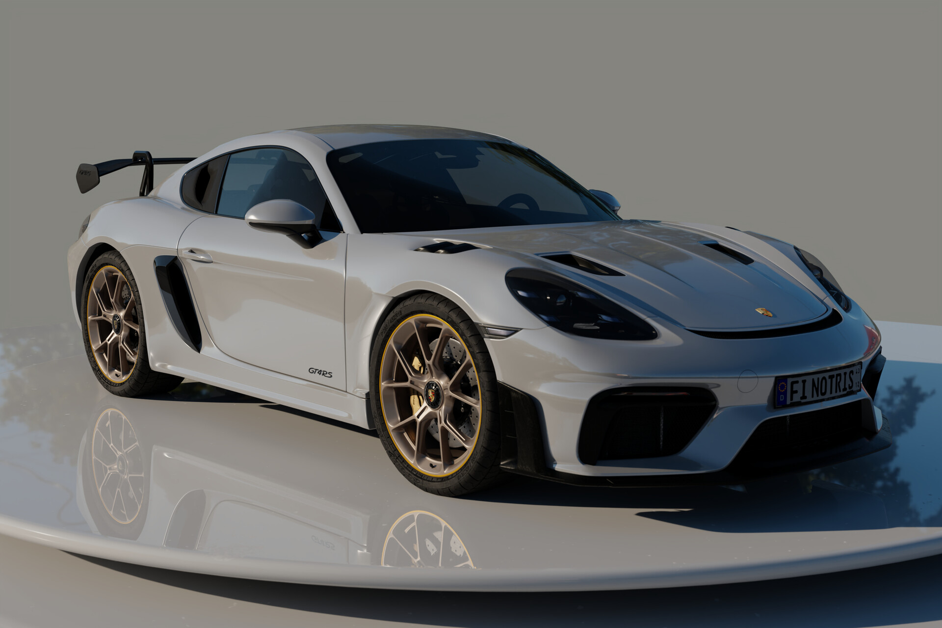 ArtStation - Porsche GT4RS - white