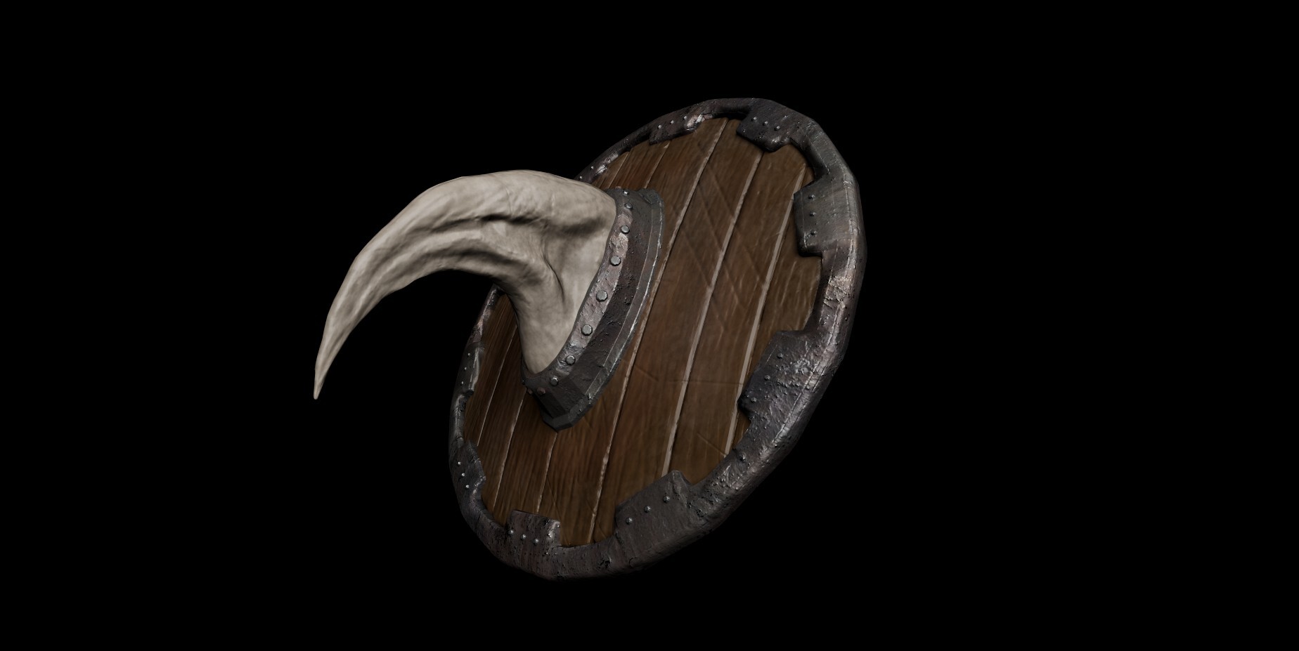 ArtStation - Dragon Claw Shield - Art Test Submission