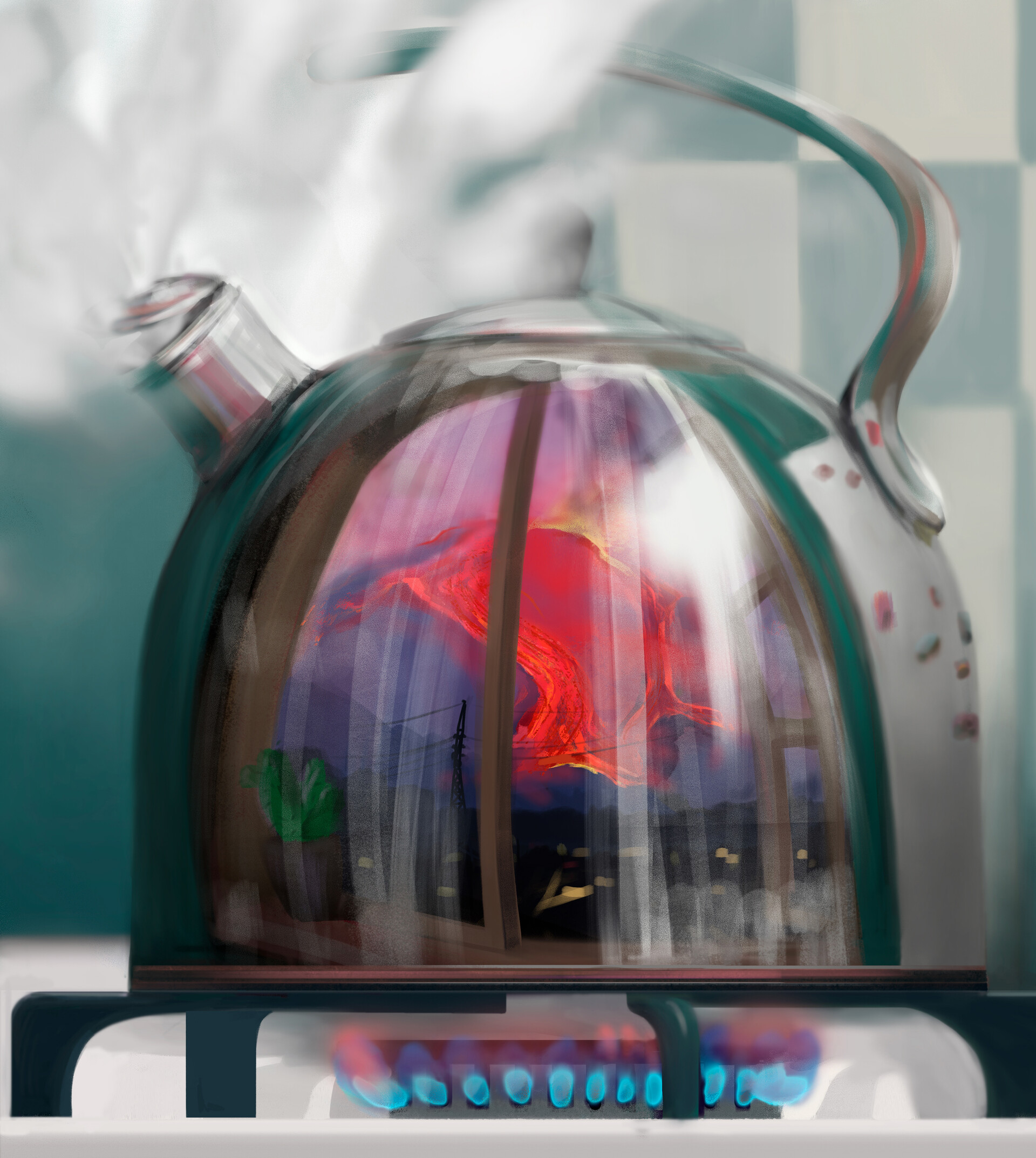 ArtStation - Boiling kettle