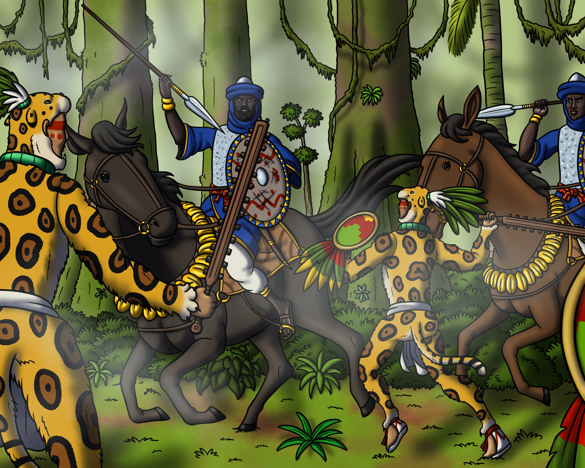 ArtStation - Aztecs versus Malians