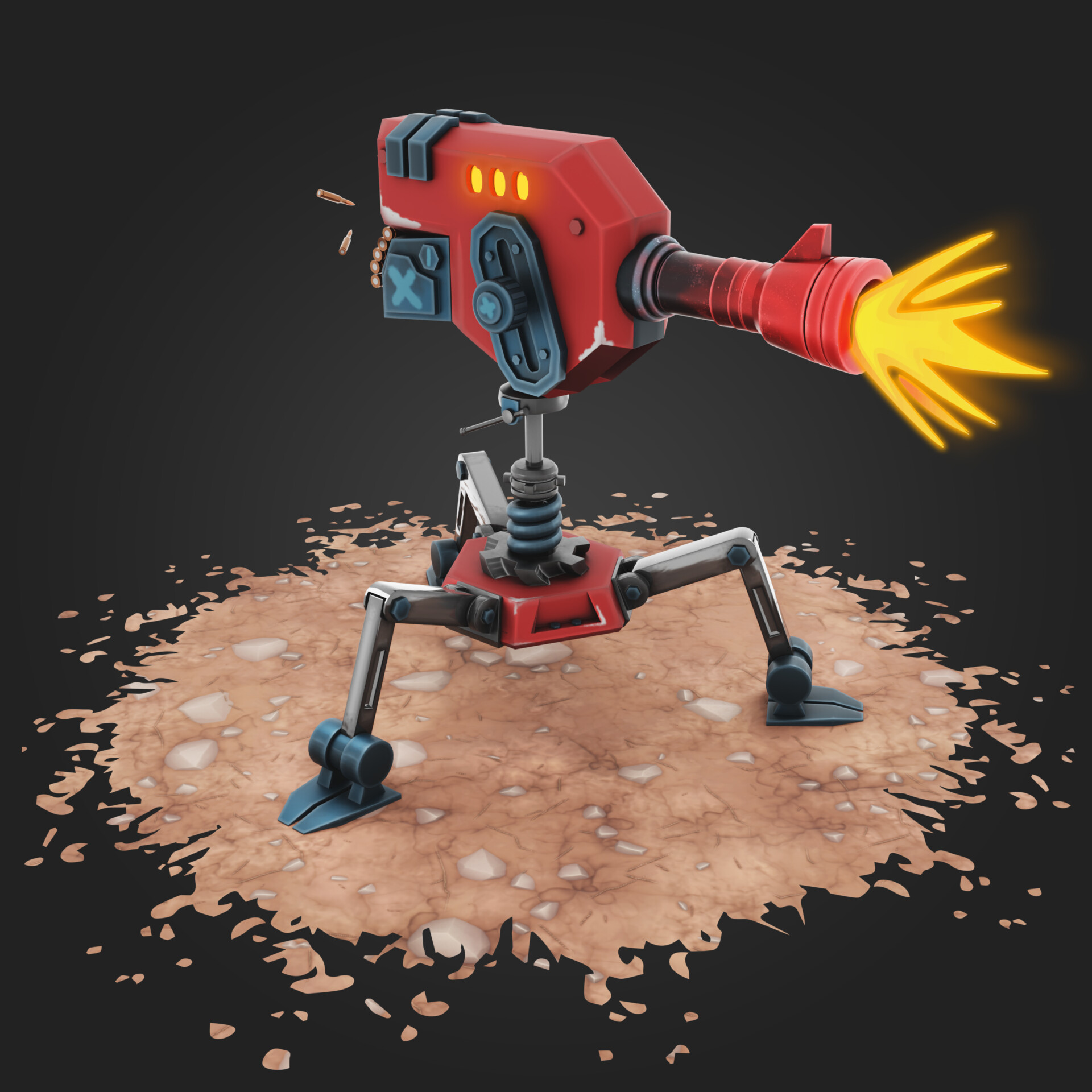 ArtStation - stylized turret