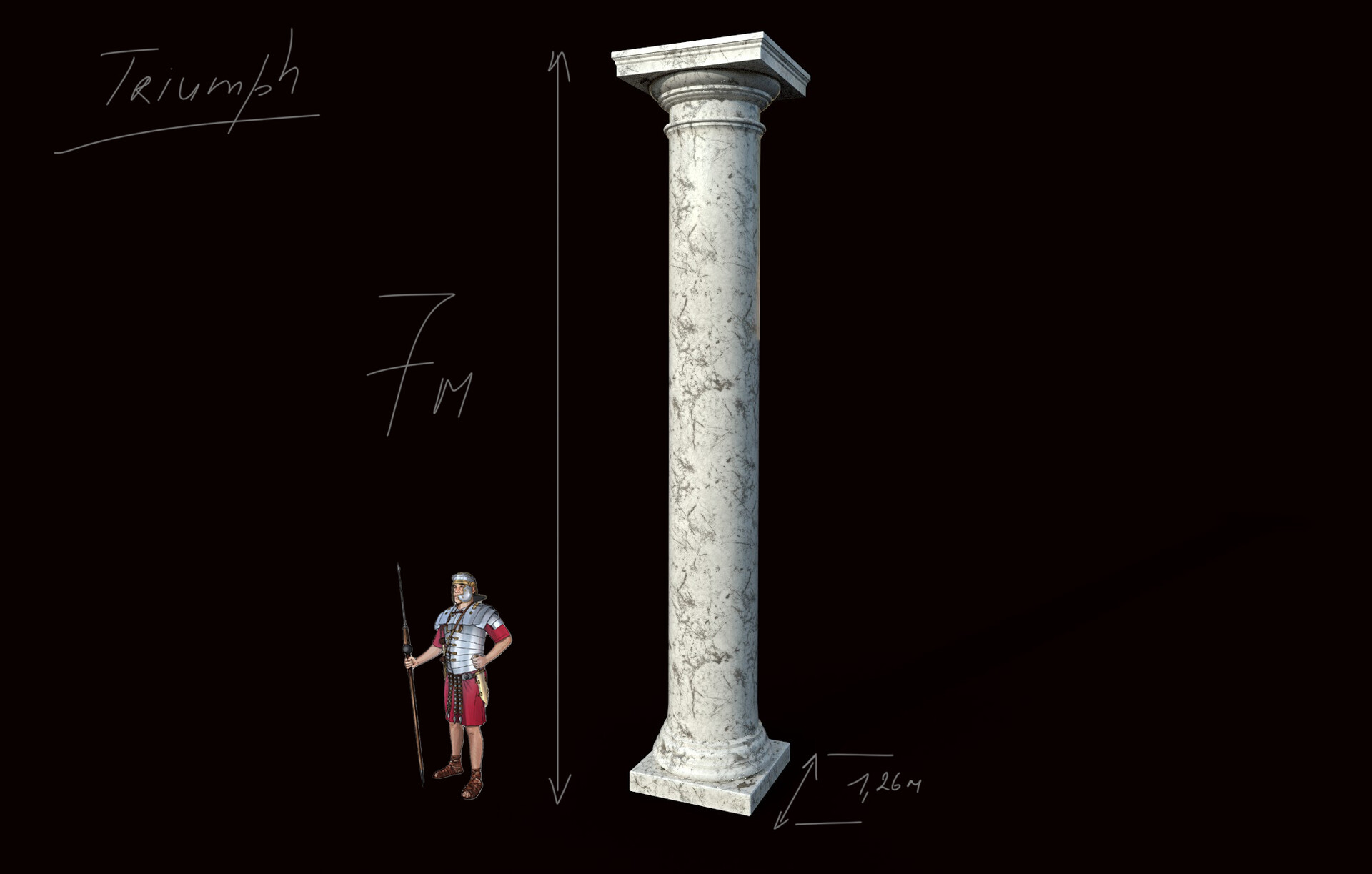 ArtStation - Doric columns in the Colosseum
