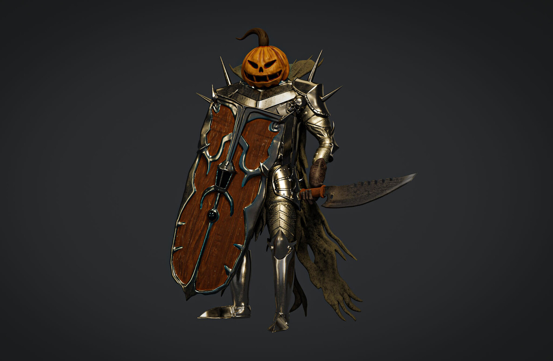 ArtStation - Pumpkin Villain creature