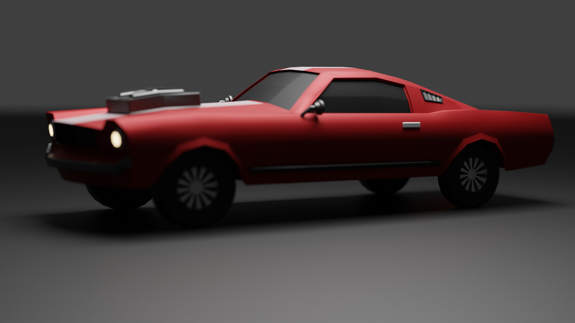 ArtStation - Mustang - Low poly