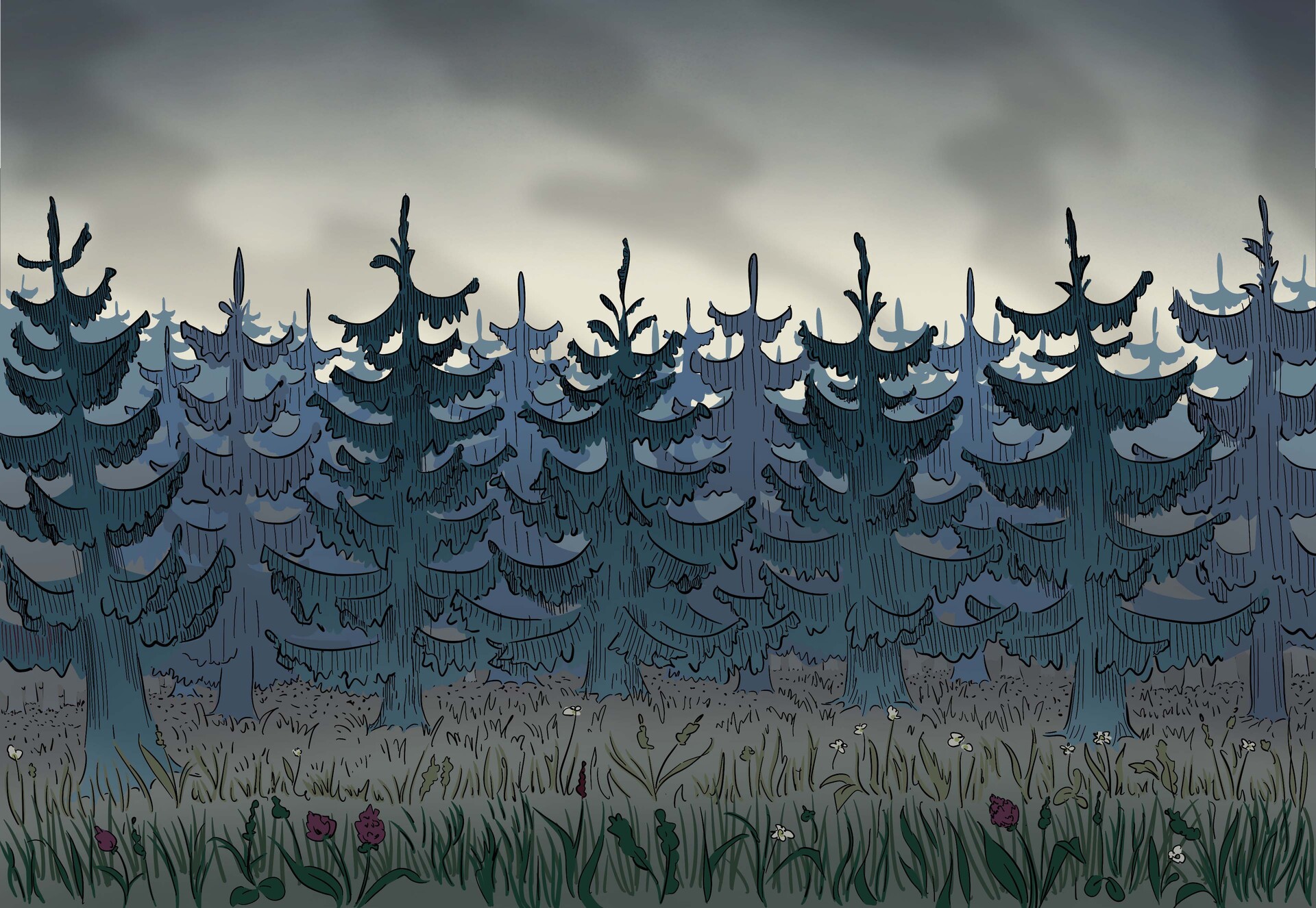 ArtStation - Forest background