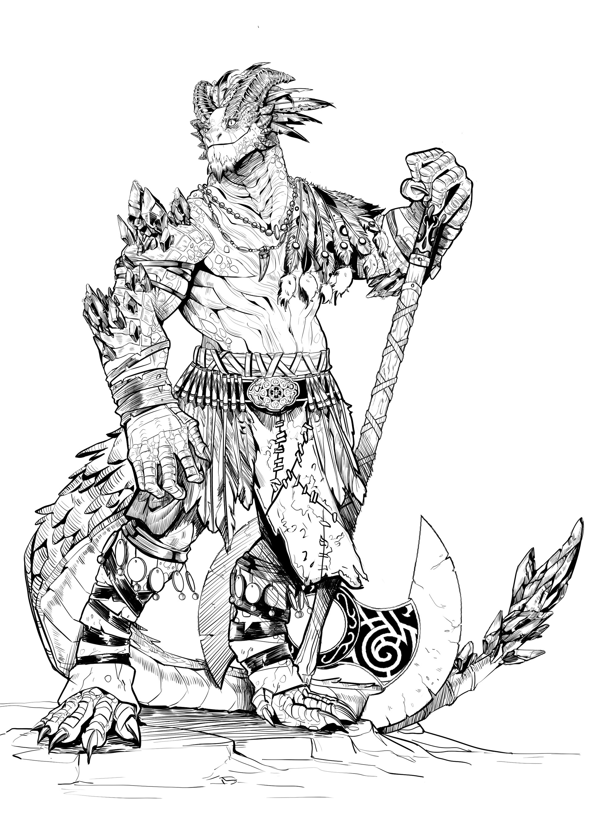 dragon warrior coloring pages