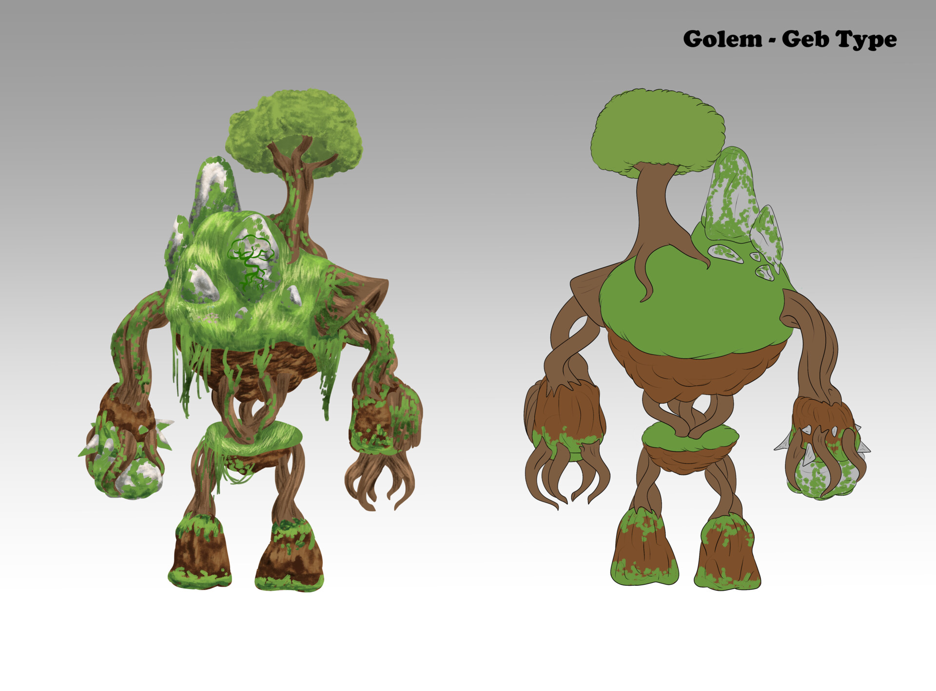 ArtStation - Golem - Gaia Type (WIP 1)