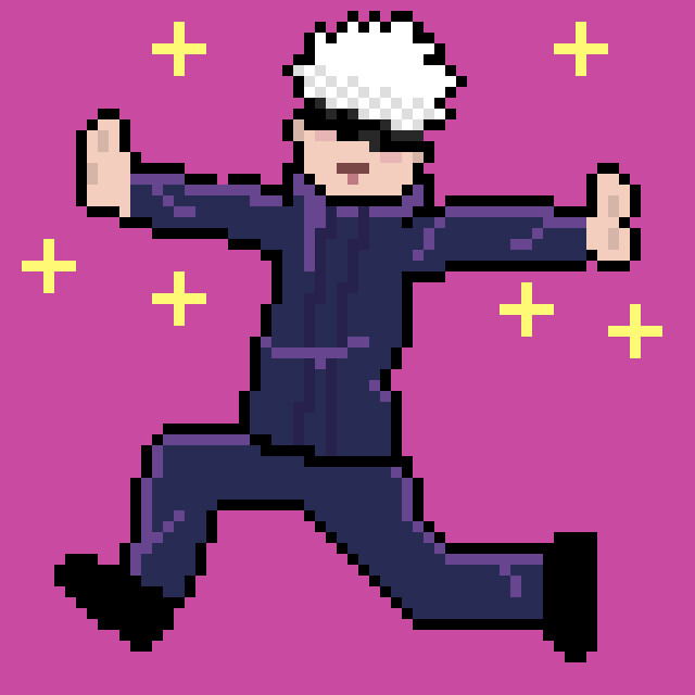 Artstation Gojo Pixel Art