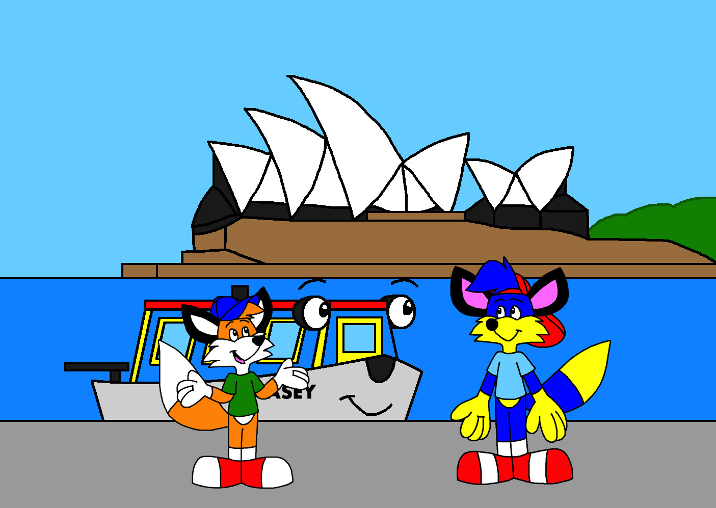 ArtStation - Alex, Billy and Casey at the Sydney