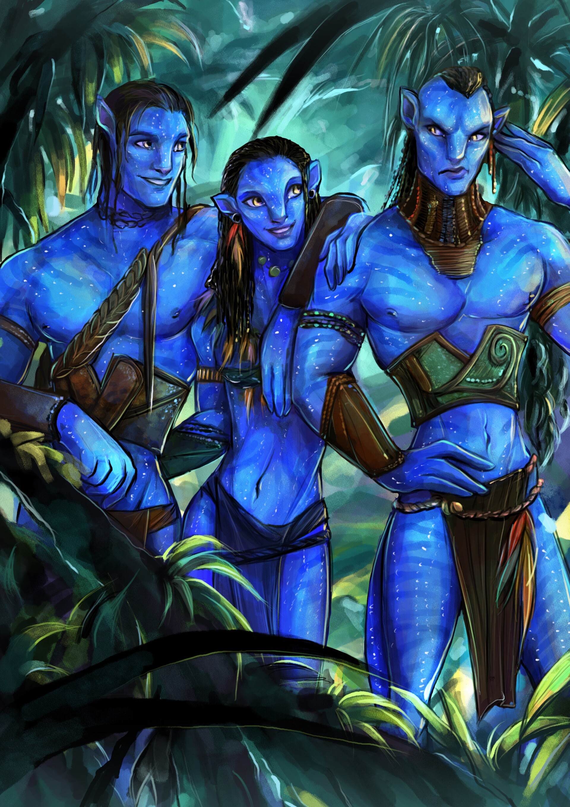 ArtStation - Jake, Neytiri, & Tsu'tey - AVATAR