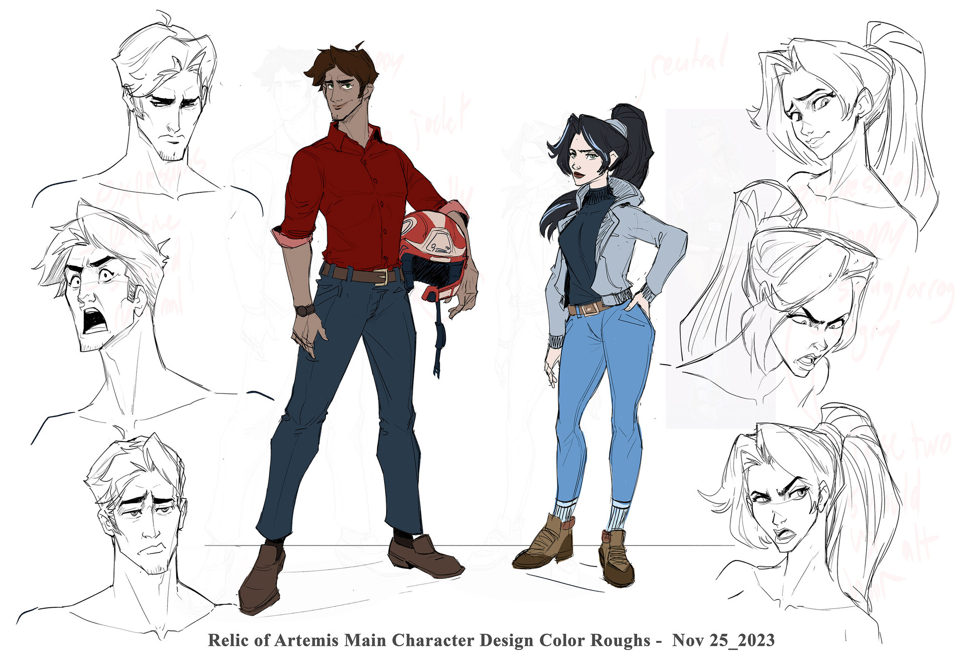 Colin Searle - Novel Character Designs