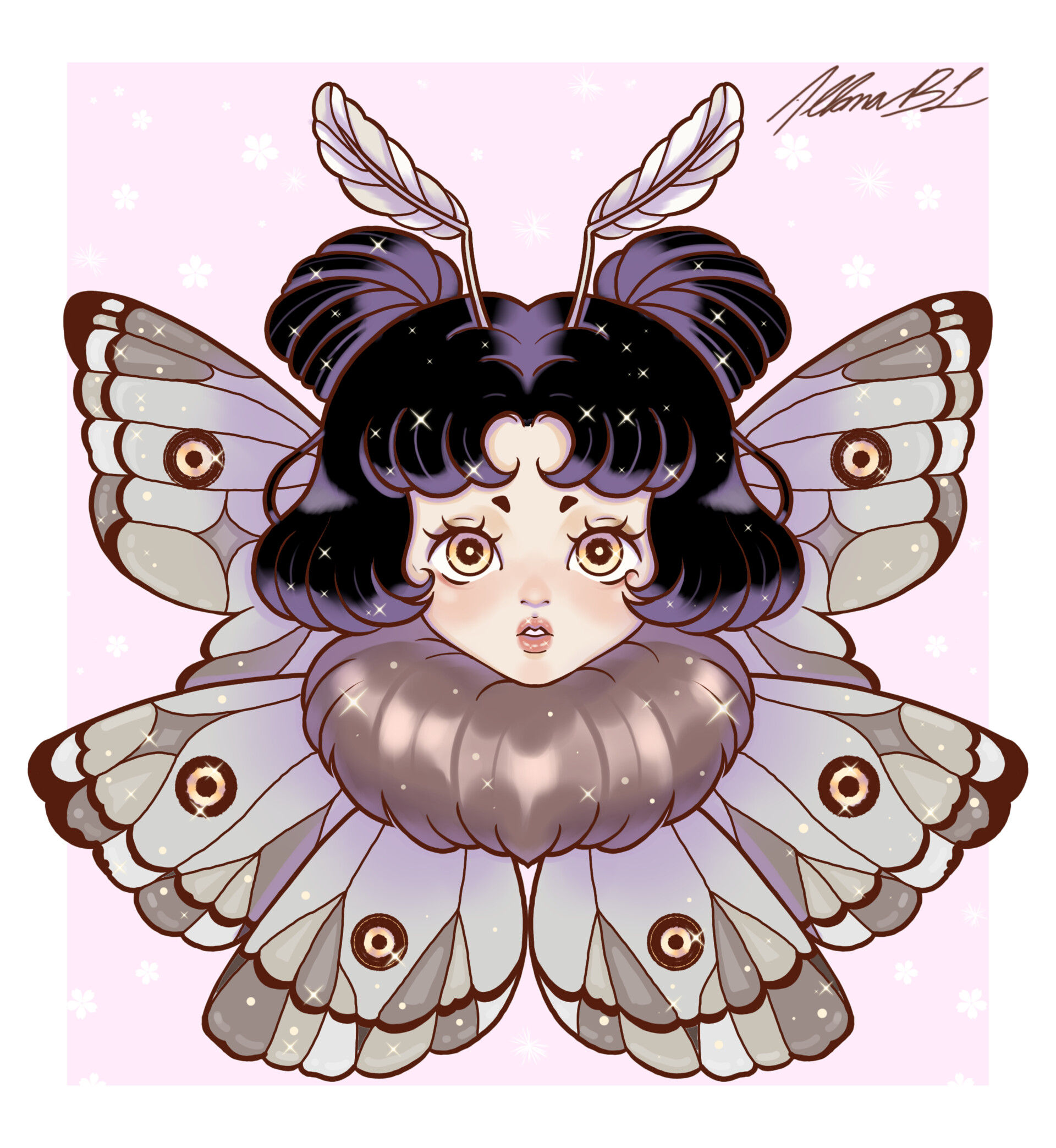 ArtStation - Moth girl
