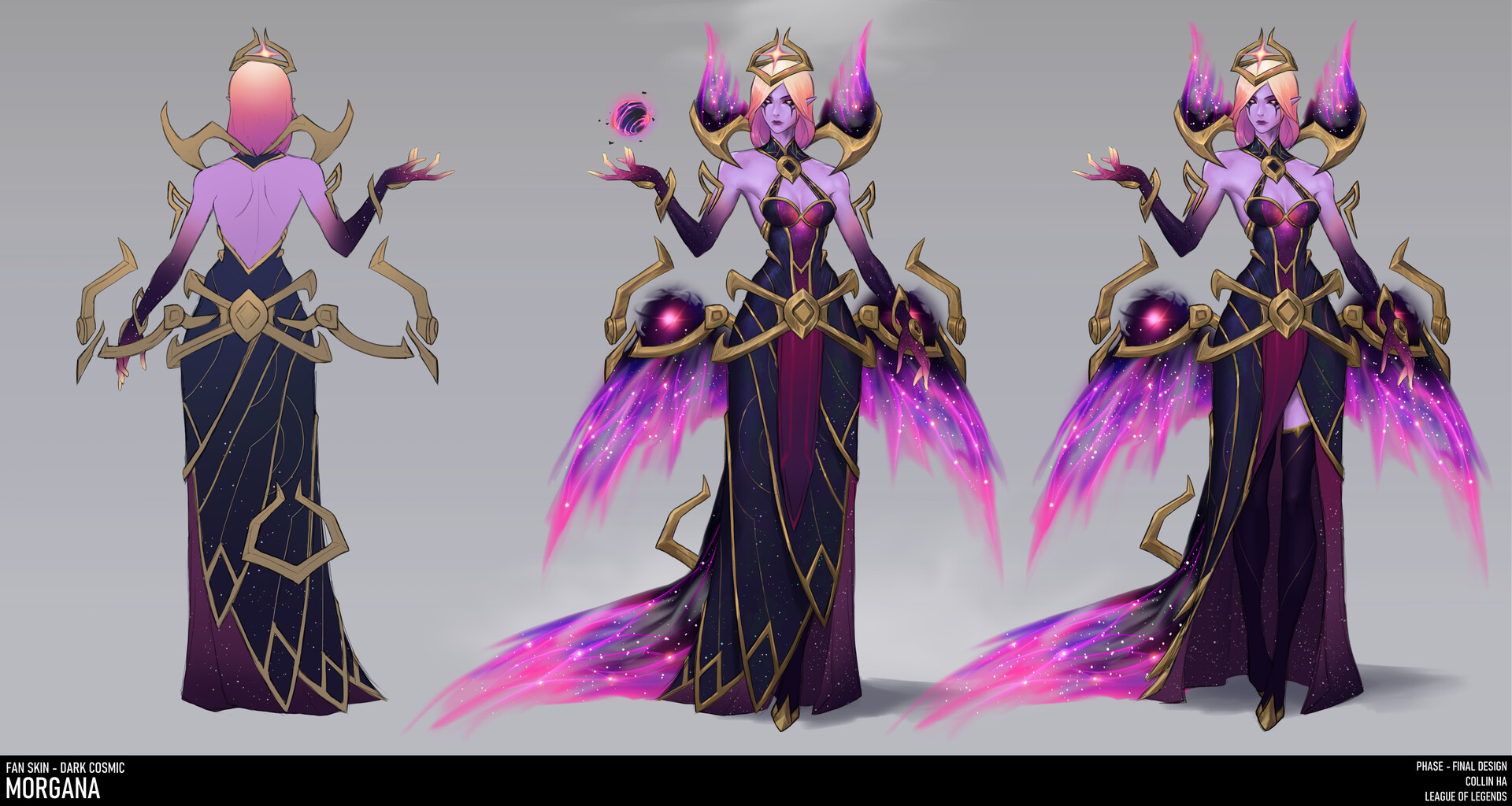 ArtStation - Dark Cosmic Morgana Fan Skin - Final Design and Ideation