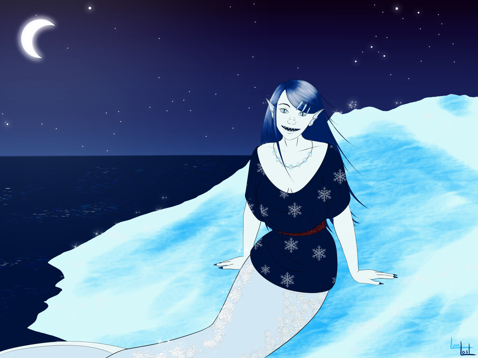 ArtStation - Creatuanary Challenge Ice Mermaid