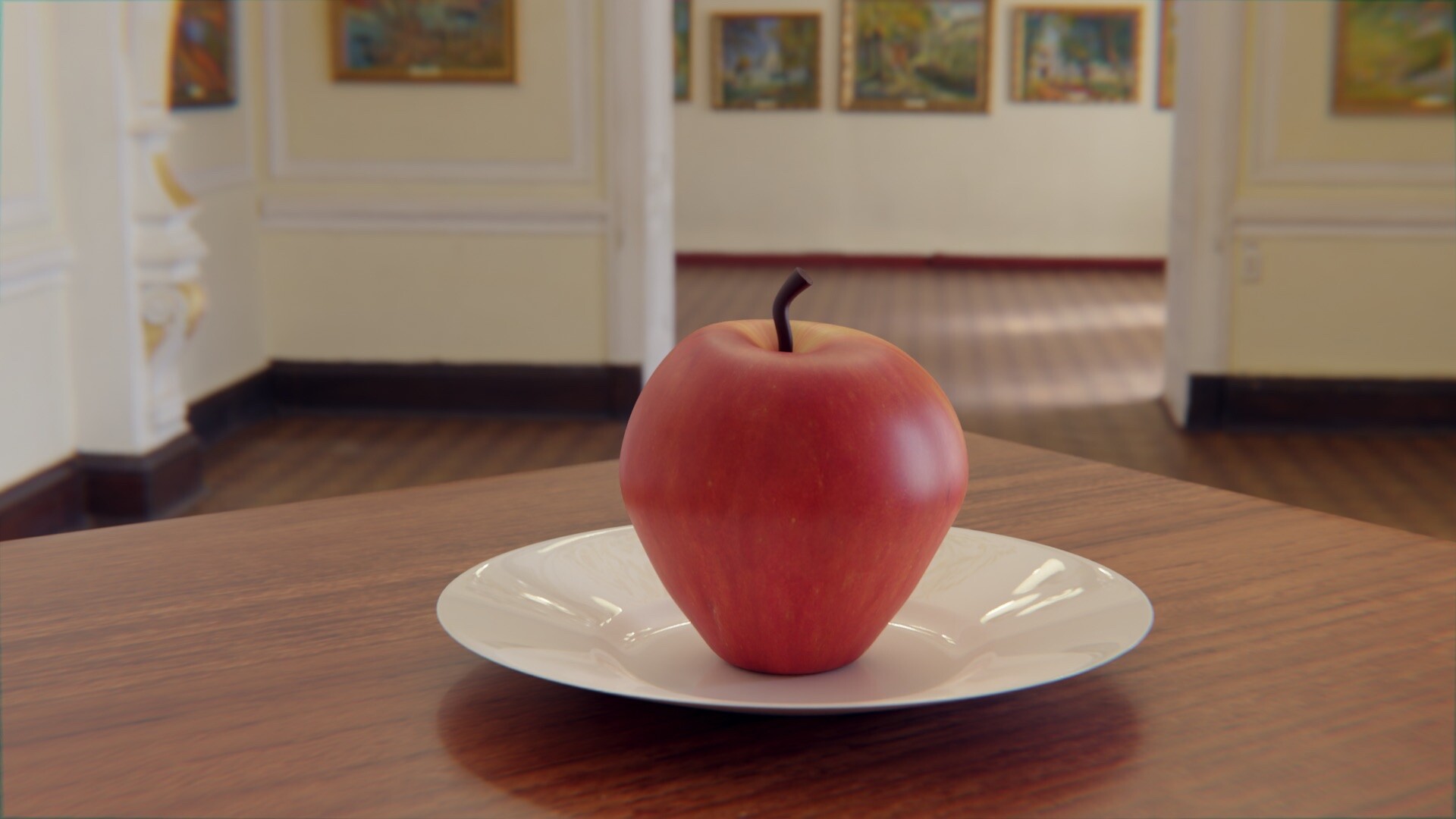 ArtStation - Rendering exercise: Apple