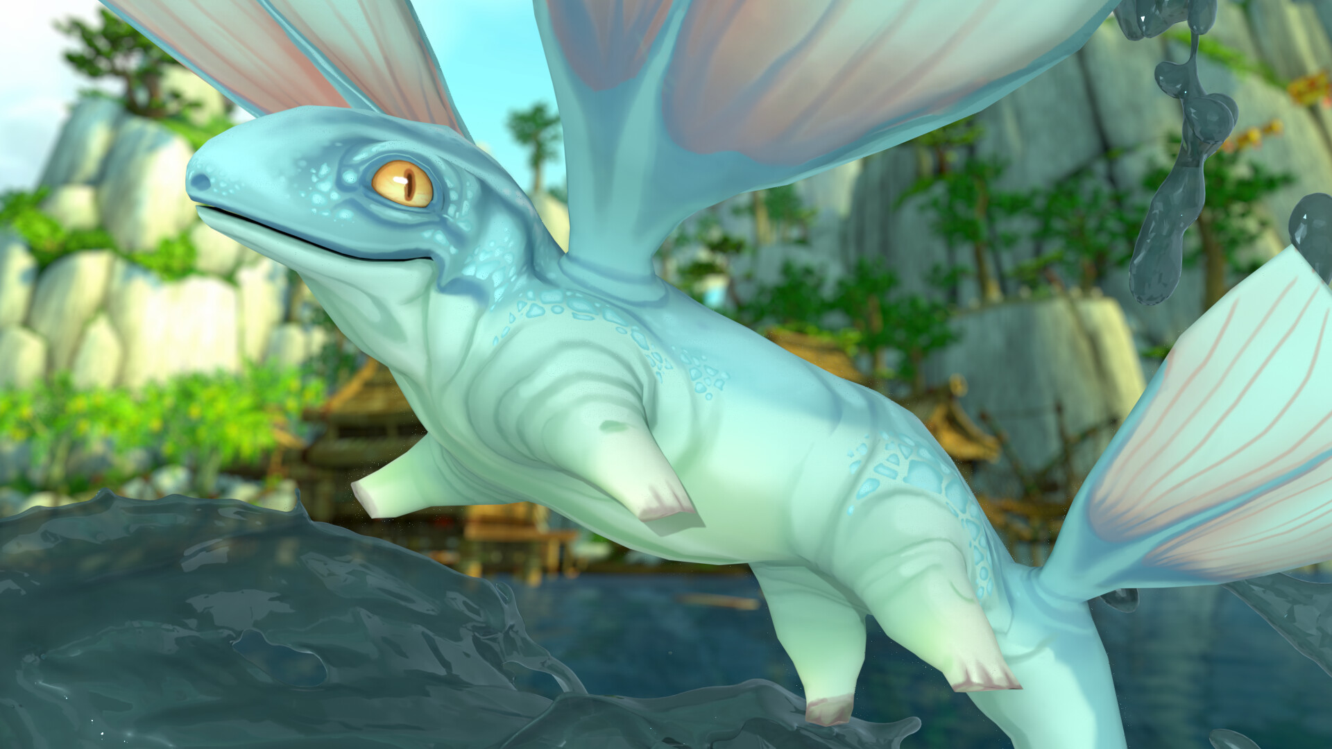 Isabella Fox Portfolio - Fantasy Amphibian Creature: Seabat