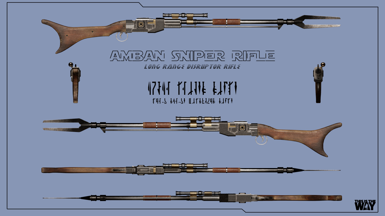 Julius Einstein The Mandalorian Amban Sniper Rifle