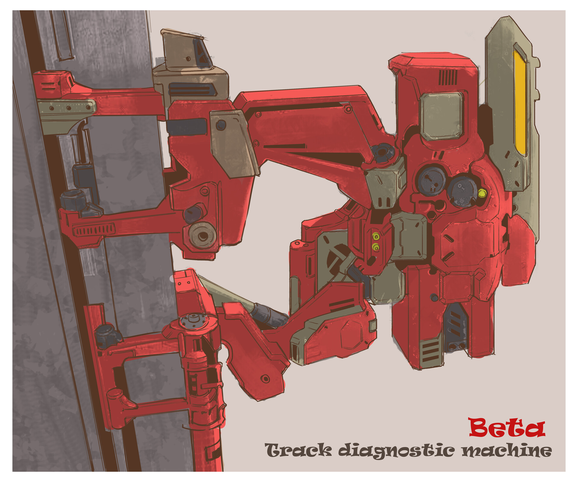 ArtStation - Track diagnostic machine