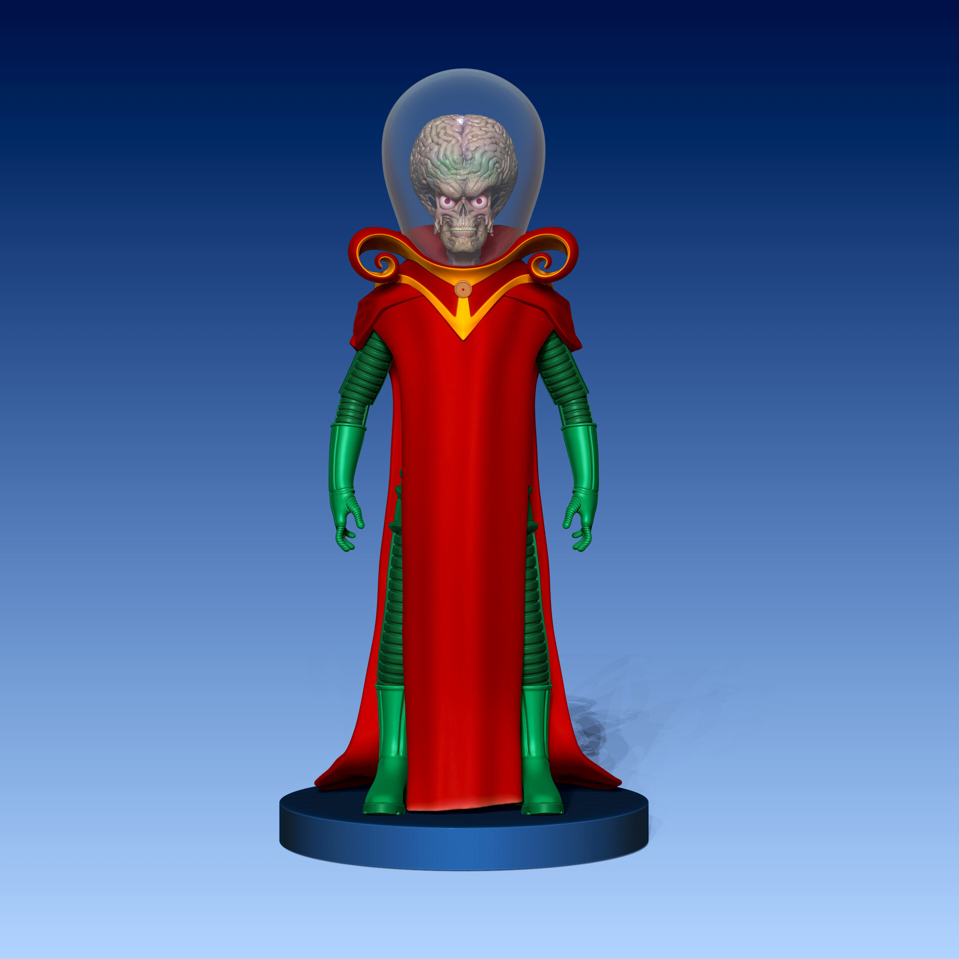 ArtStation - Alien from the movie Mars Attacks! for 3D printing