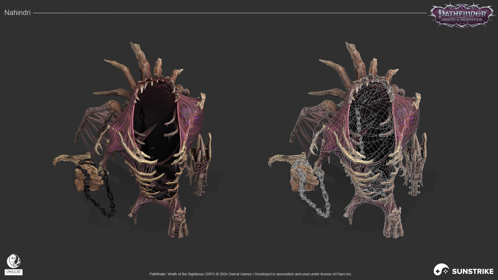 SunStrike Studios - Nahindri monster 3D renders and concept art for Pathfinder: Wrath of the ...