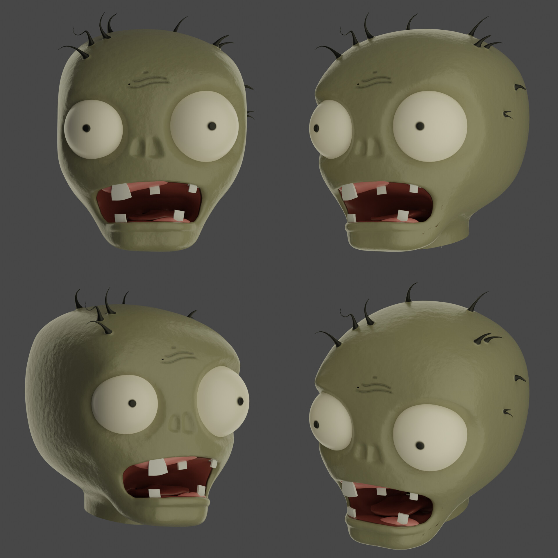 ArtStation - Plants vs Zombies character mask