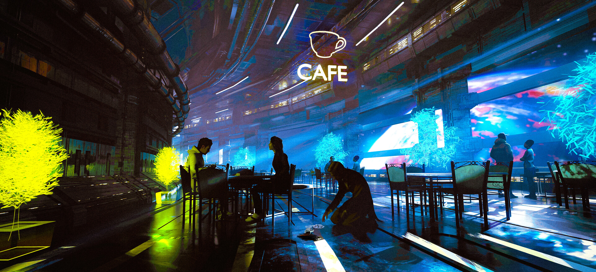 ArtStation - Space Cafe