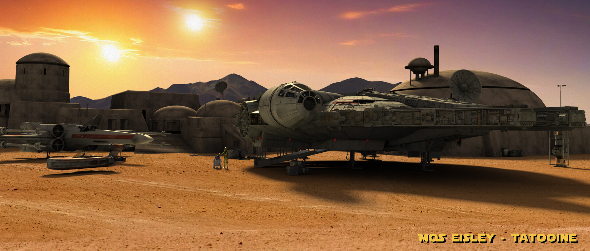 ArtStation - Mos Eisley - Tatooine