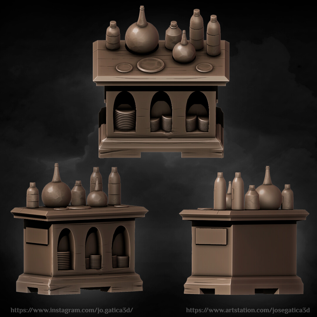 Jose Gatica 3D - SemiRealistic Props