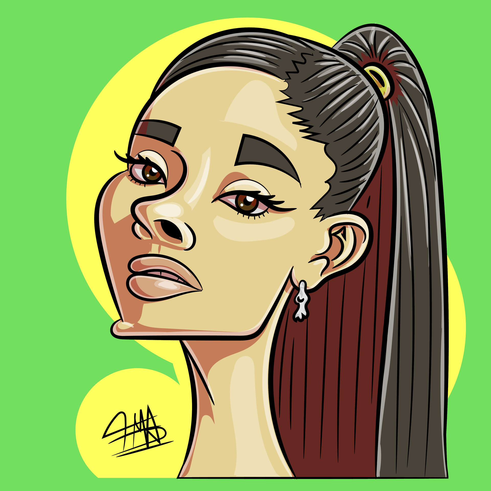 Ariana Grande Cartoon Character Ariana Grande Excited To Be Featured
