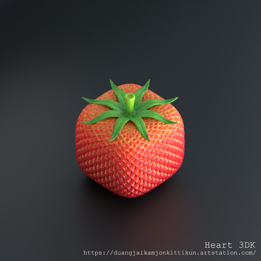 Heart 3DK - Isometric Fruit Cube Collection