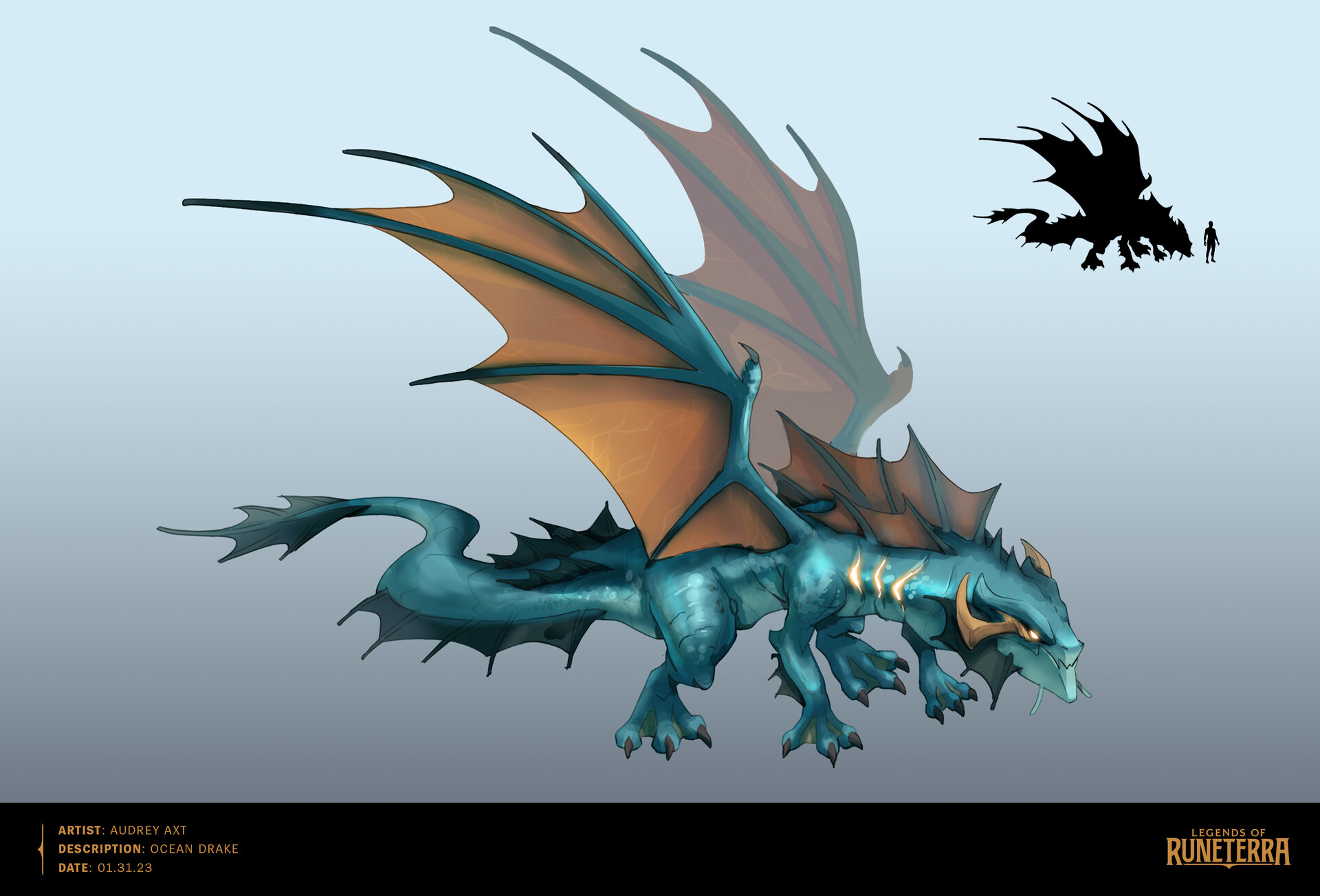 Audrey Axt - Ocean Drake for Legends of Runeterra