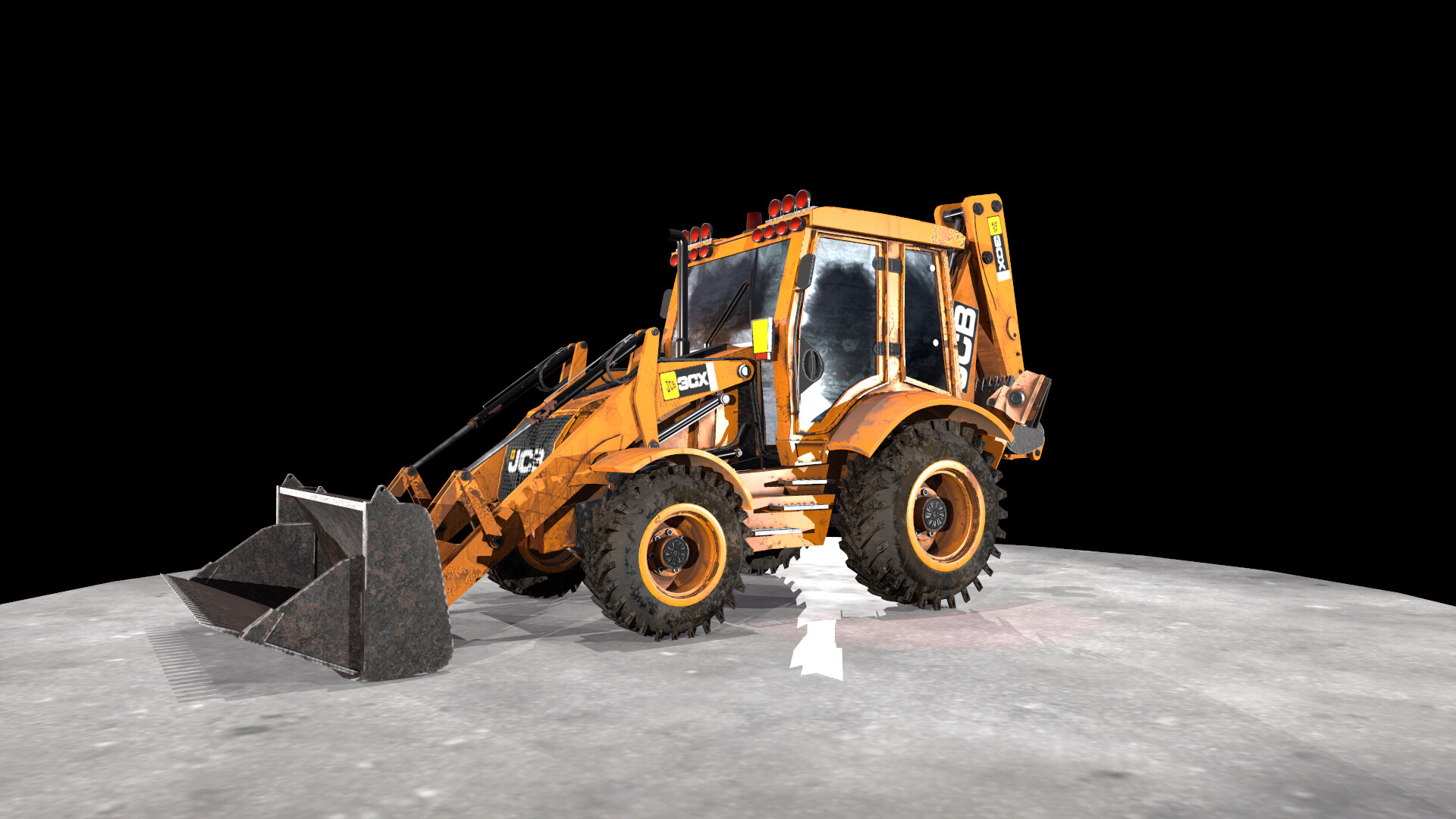 ArtStation - jcb backhoe loder 3d model