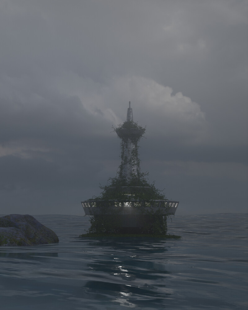 ArtStation - Abandoned Ocean Tower