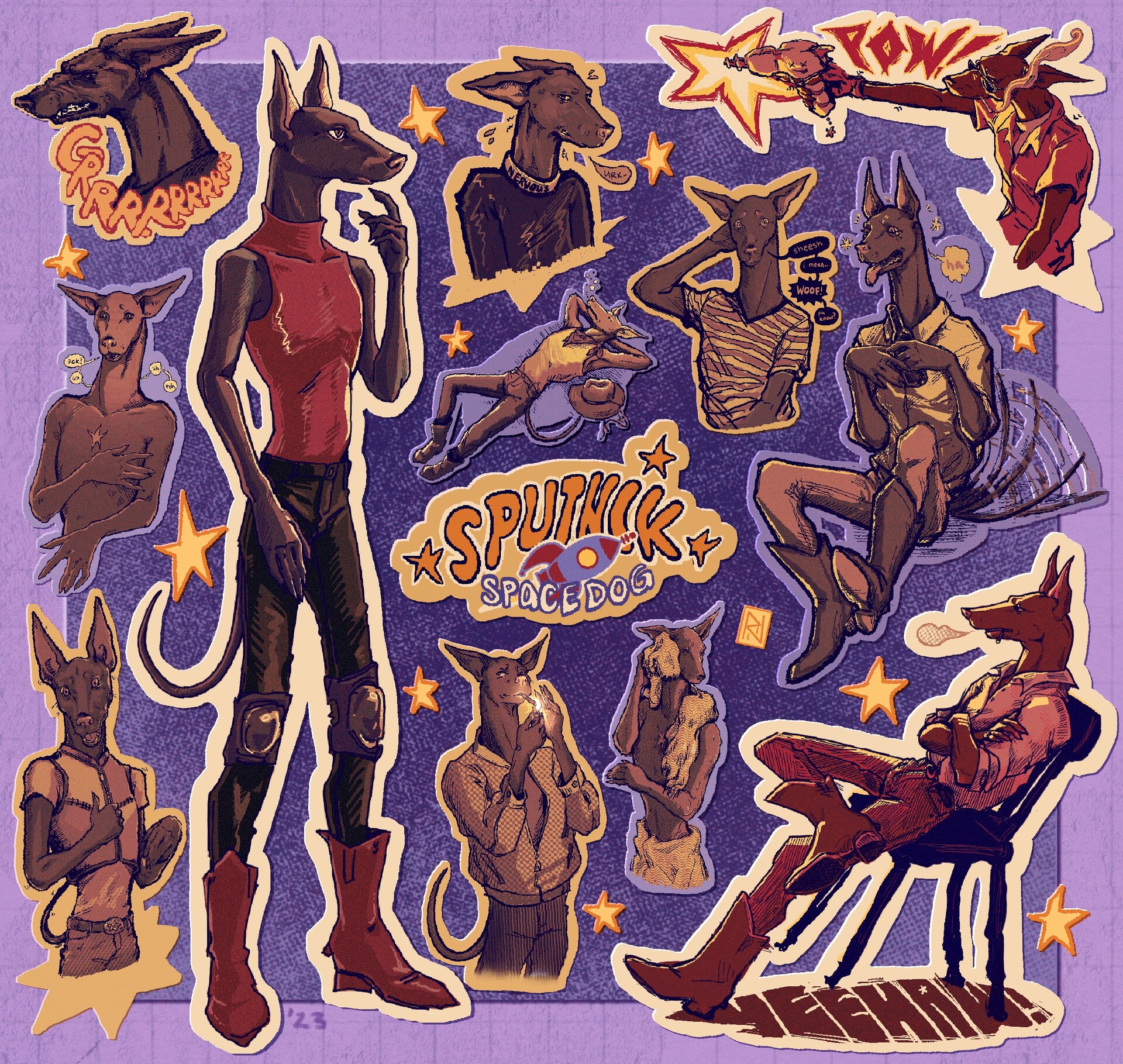 ArtStation - Sputnik Space Dog