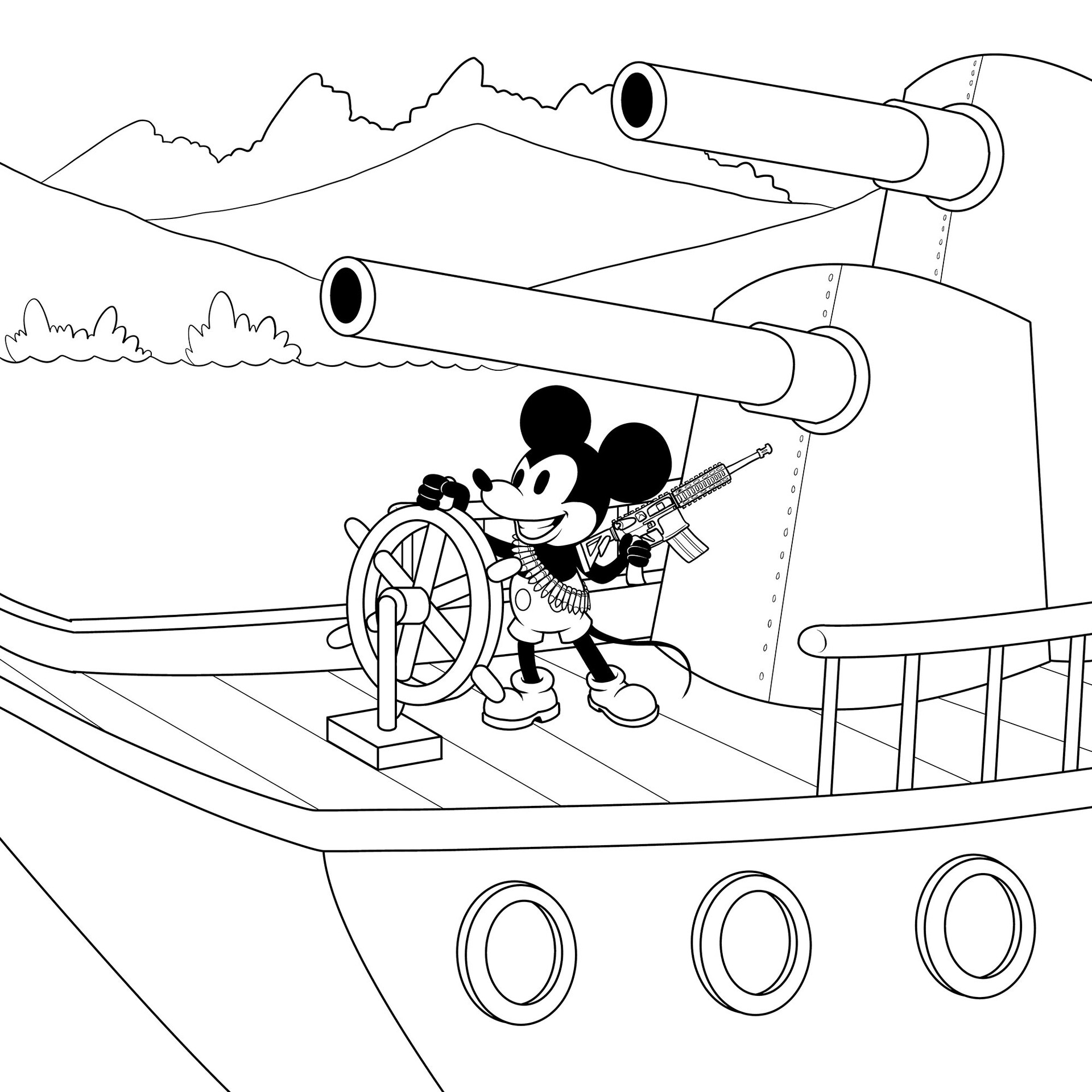 u boat coloring pages