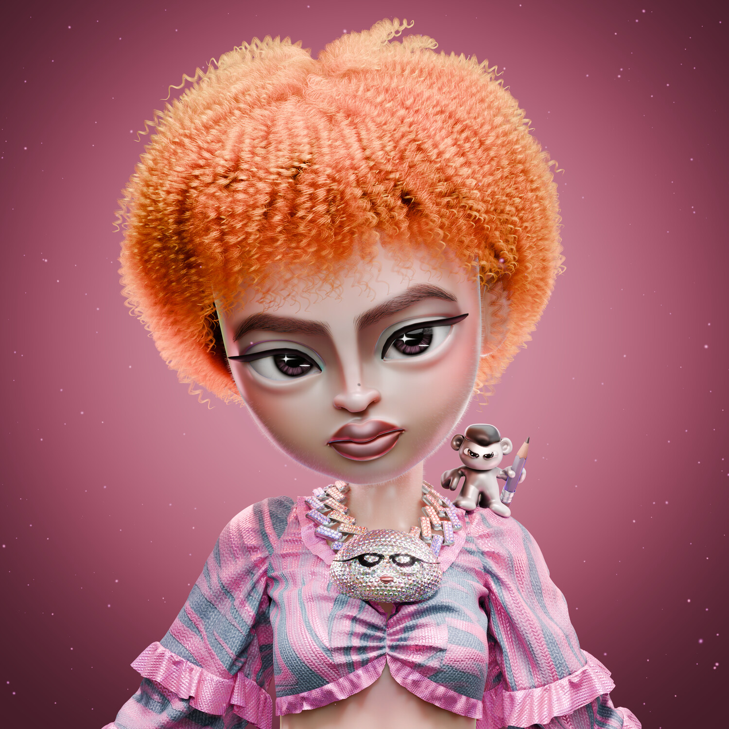 ArtStation - ICE SPICE fan 3D art