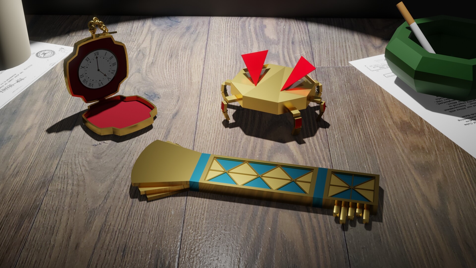 Rachel Swain - 3D Prop Design - Detective Project